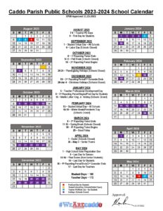 Caddo Parish Public Schools Calendar 2025-2026 (Holiday Breaks) - New ...