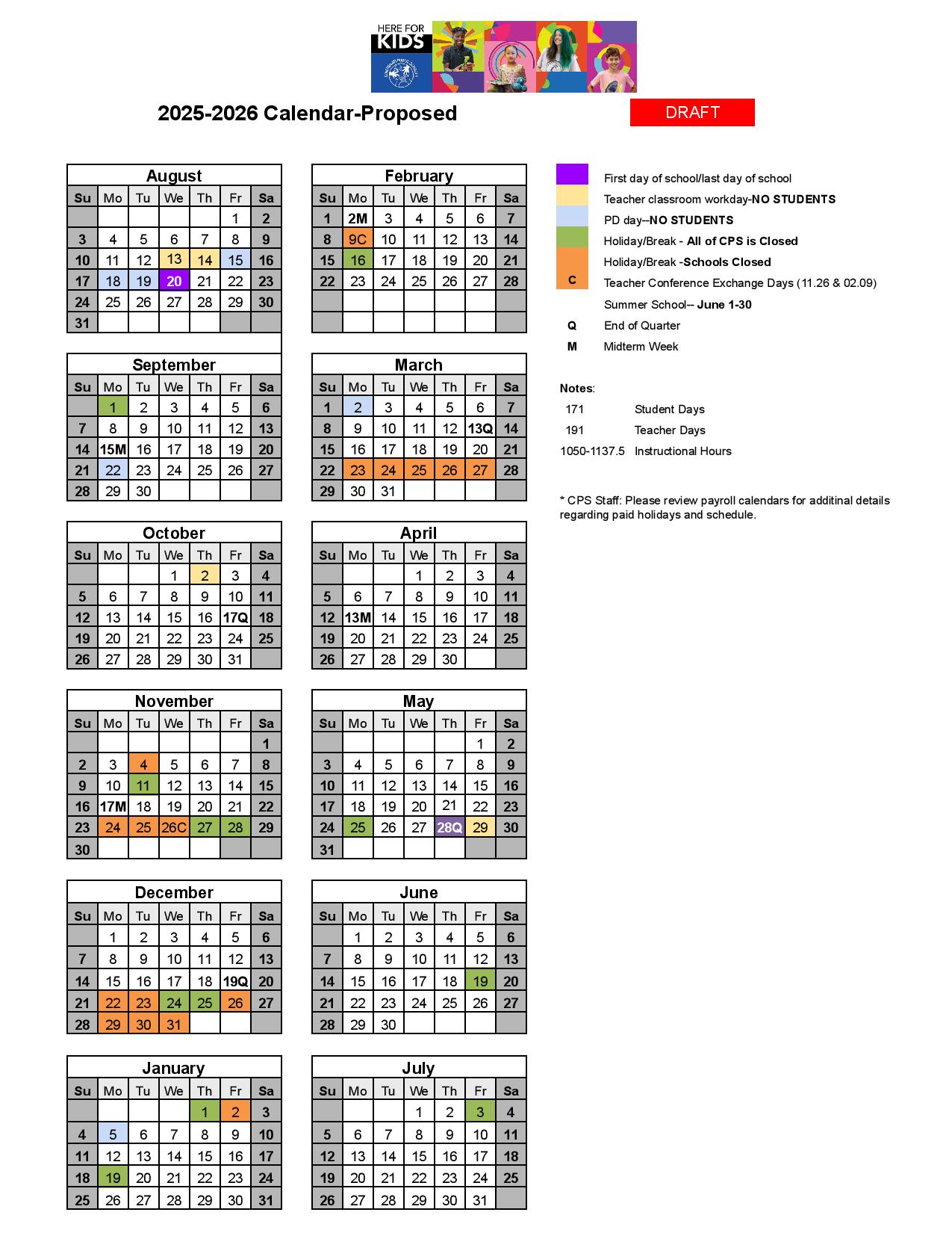 Cincinnati Public Schools Calendar 2025-2026 (Holiday Breaks) - New ...