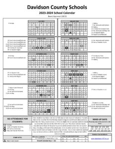 Davidson County Schools Calendar 2025-2026 (Holiday Breaks) - New ...