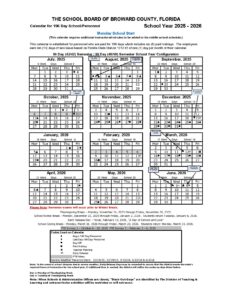 Broward County Schools Calendar 2025-2026 (Holiday Breaks) - New School ...