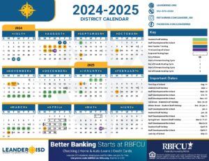 Leander ISD School Calendar 2025-2026 | LISD Holidays